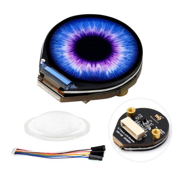 商品名: Waveshare 0.7インチラウンドLCDディスプレイモジュール、IPSパネル、160×160解像度、SPIインターフェース、65Kカラー、埋め込みGC9D01ドライバー。 Waveshare 0.71inch Round L...