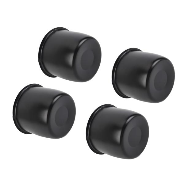 商品名:  Push Through Wheel Center Caps, 4Pcs Carbon Steel Hub Covers for 4.25in Truck Trailer RV SUV Wheels Rims, Matte Bl...