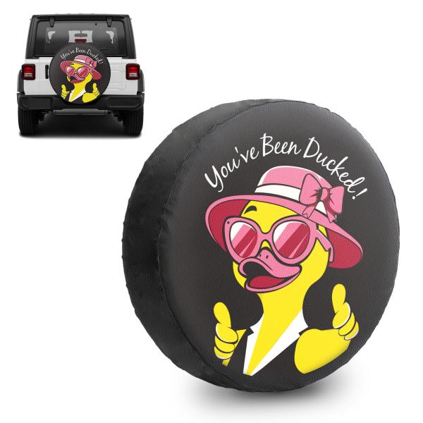 商品名: OYIXIO 防水PUレザースペアタイヤカバー、直径31.5インチ~33インチの17インチダックタイヤカバー、JL、JK、トレーラー、RV、SUV、トラックに適しています。(ピンク) OYIXIO Waterproof PU Le...