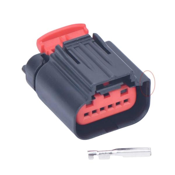 商品名:  6 Pin Accelerator Pedal Position transducer Throttle Pedal Automobile Connector Socket 1438153-5 （left right slot）...
