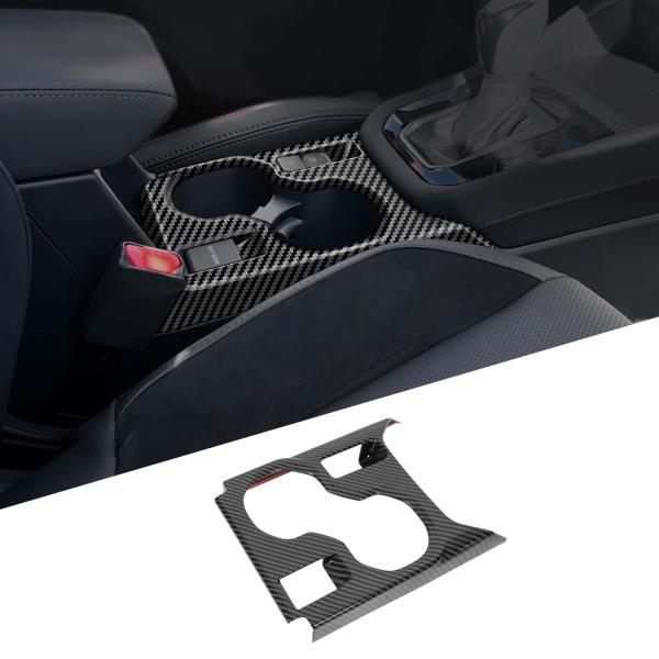 商品名:  Center Console Cup Holder Panel Trim Cover Compatible with Subaru Forester 2025, ABS Front Row Seat Water Cup Hold...