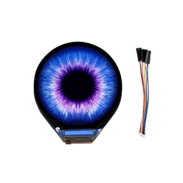 商品名: waveshare 160×160 解像度 65K カラー 0.75インチ ラウンド LCD ディスプレイ モジュール Raspberry Pi Pico / ESP32 / Arduino、組み込み GC9D01 ドライバー、S...