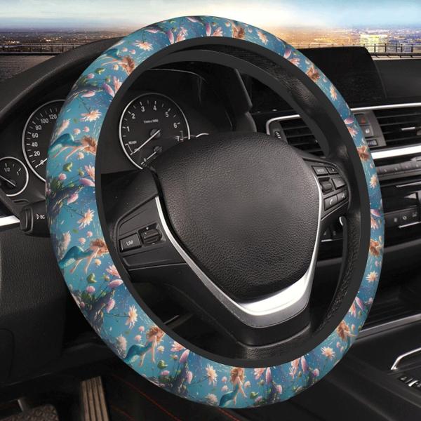 商品名:  Steering Wheel Cover 15 Inch Elastic Steering Wheel Protector Cover Beautiful Mermaid Tail Steering Wheel Covers C...