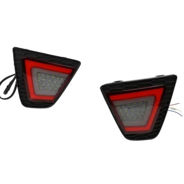 商品名:  Car LED Rear Bumper Lamps Compatible With Honda Fit Jazz 2014-2017 Brake Light Turn Signal Backup Reflector Lamp R...