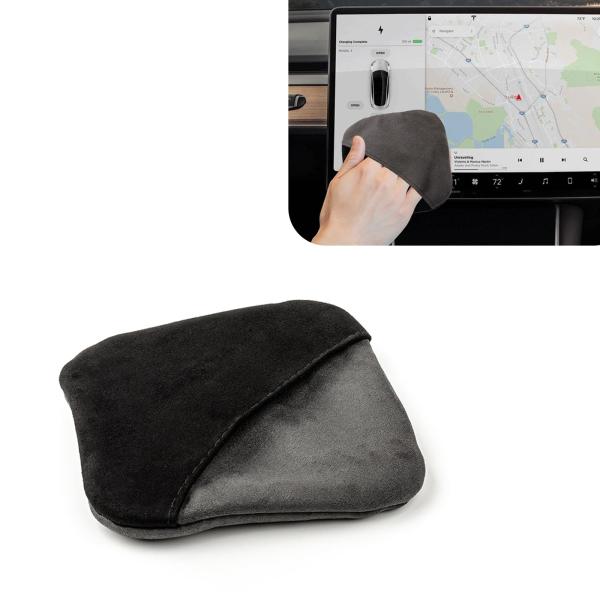 商品名: カースクリーンクリーナー、4.13インチ×4.13インチの正方形車用タッチスクリーンクリーナー、マイクロファイバークリーニングクロス、自動タッチスクリーンクリーンワイプ、車のディスプレイ、車のインテリアアクセサリー Car Scr...