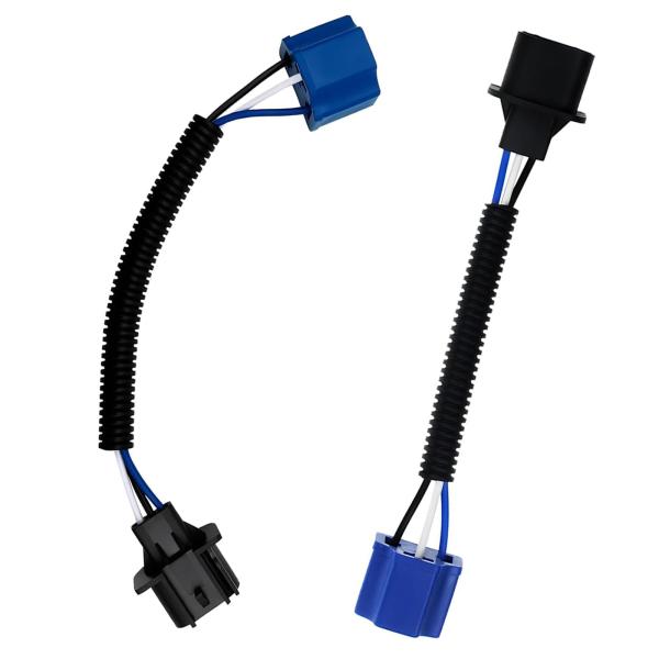 商品名: Vowbrew Auto H4~H13 車用バルブ配線ハーネスコネクタ、バルブソケットアダプター、プラグアンドプレイオートアクセサリー、ほとんどの車にユニバーサル(ブラック&amp;ブルー) Vowbrew Auto H4 to ...