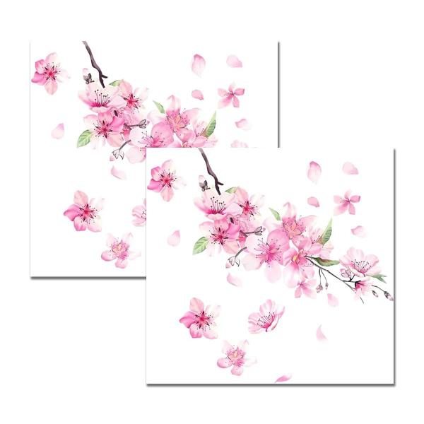 商品名: 桜カーステッカーデカール2個、ビニールスクラッチカバーピンクフラワーカーステッカー、自動車バンパーデカール、車の装飾アクセサリー、車、オートバイ、ホームデコレーションに最適 2PCS Cherry Blossom Car Stic...