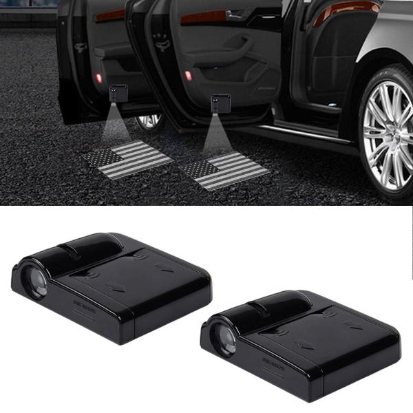 商品名:  UHANBUT 2PCS Car Door Lights Logo Projector, LED Ghost Shadow Welcome Lamp, Universal Holeless Vehicle Door Sill C...