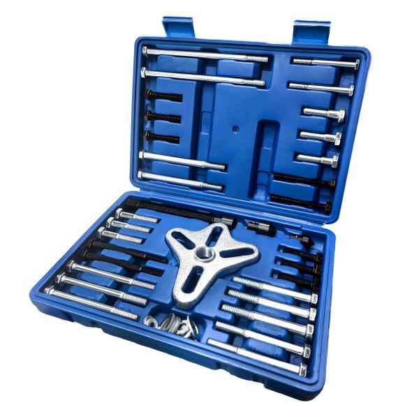 商品名: ZNDAW ハーモニックバランサープーラーセット、ステアリングホイールフライホイールプーラーインストーラーツールセット、フランジタイプギア&amp;クランクシャフトプーリー取り外しツールキット 車 トラック SUV カーアクセサリ...