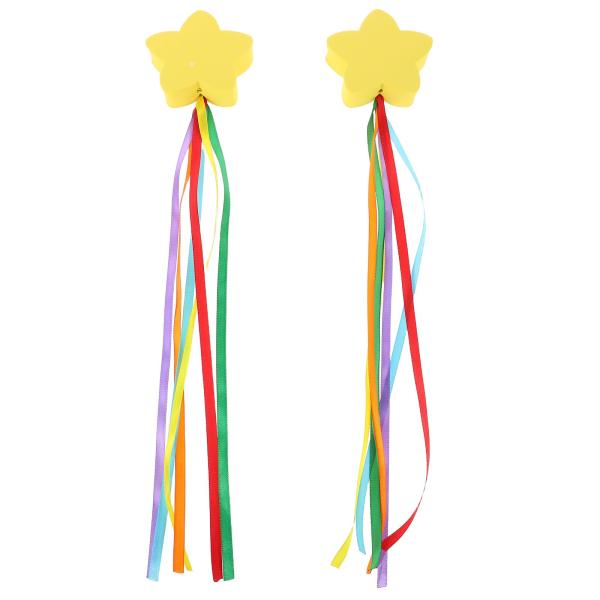 商品名:  LOGOFUN 2PCS Car Antenna Toppers Yellow Star Vehicle Roof Decor with Ribbons for Automobile Exterior Outdoor Trave...