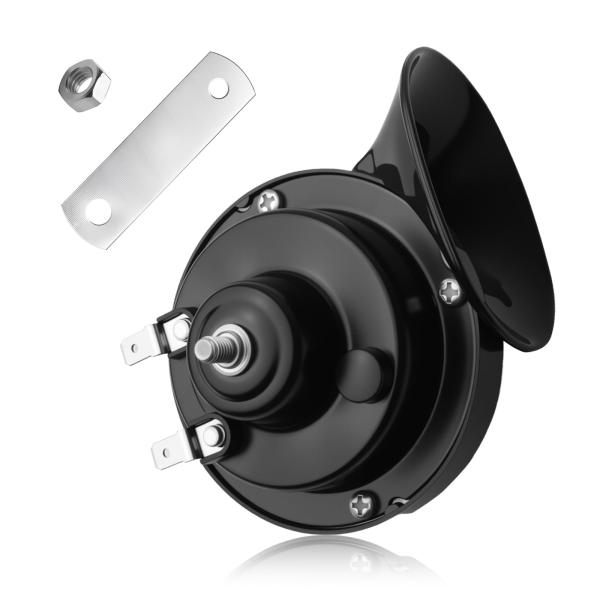 商品名: 105-115 DB カーホーン 12V 大音量、ハイトーン/ロートーン列車のホーン ガスケットとナット付き 周囲に警告 ユニバーサルカーアクセサリー 車 オートバイ ボート用エアホーン 105-115 DB Car Horns ...