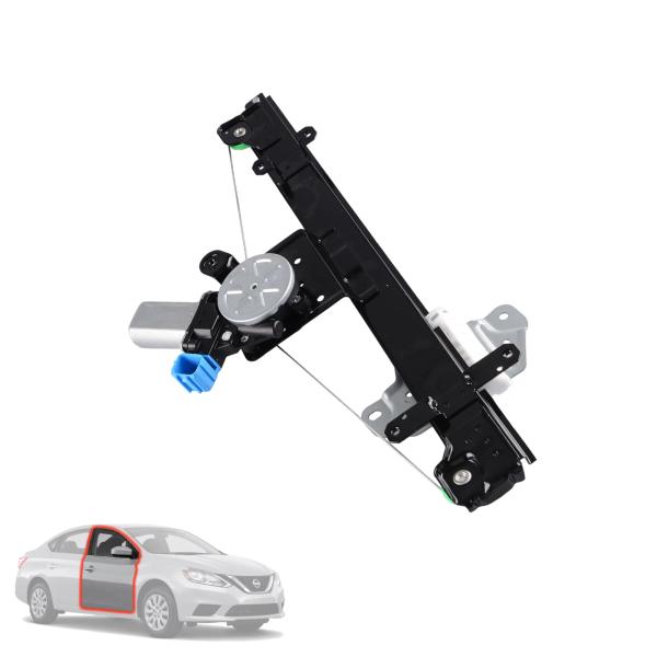 商品名: Predep フロント右助手席側パワーウィンドウレギュレーター モーターアセンブリ付き (ピンチ防止&amp;2ピンなし) 2013-2019 日産セントラに対応 751-395 80720-3SG0A 80720-9AM0A 1...