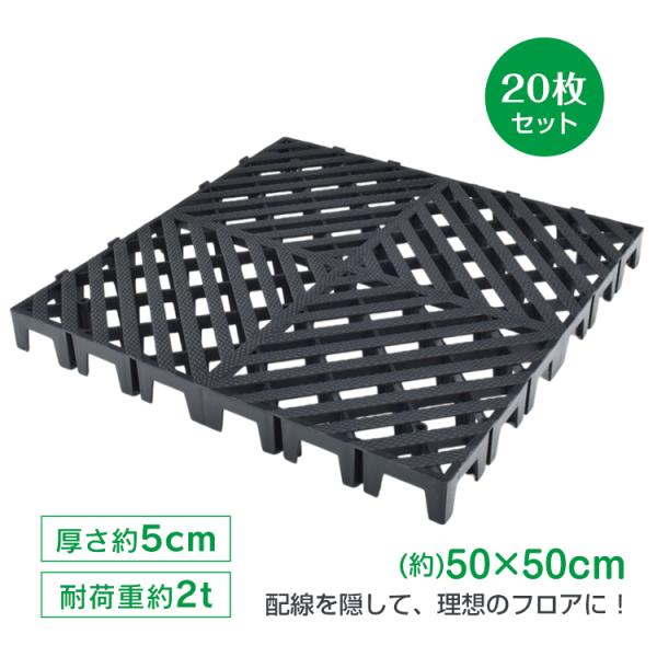 ■　床下に配線スペースを確保し、ケーブル類をすっきり整理■　上にマットやタイルカーペットなどの床材を敷いて使用可能■　連結式タイル構造で、必要な枚数だけ簡単に拡張可能■　高強度PP素材で、オフィス家具や機器の重さにも対応■　オフィスや事務所...
