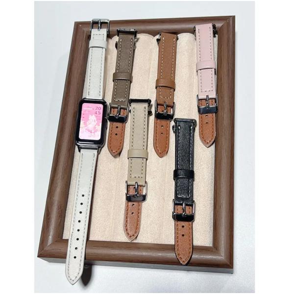 対応機種ファーウェイバンド8ファーウェイバンド9 ファーウェイバンド10革製バンドになります！ちょっとエレガントなバンドストラップです！お出掛けにもピッタリなバンドストラップです！材質 革調本数 1本※PCスマホのディスプレイの特性で実際の...