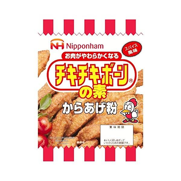●商品名日本ハム チキチキボーンの素 からあげ粉 から揚げ粉 唐揚げ粉●商品の説明日本ハムの「チキチキボーンの素」は、果実のパパイヤに含まれている酵素が入っていますので、お肉をやわらかく、おいしく仕上げることができます。●原材料・成分小麦粉...