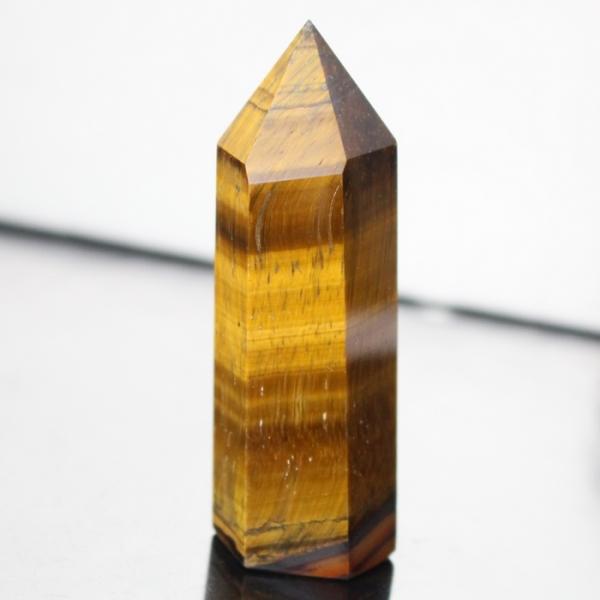 【パワーストーンの意味・言われ】タイガーアイ[虎目石]：金運・仕事運アップ、洞察力・判断力を養う【サイズ】 67mm×23mm×20mm（原石の最長部計測）【重量】 55g【産地】　ブラジル■天然石情報：タイガーアイ■石言葉（意味・効果）：...