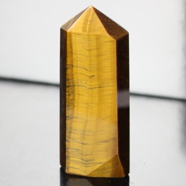 【パワーストーンの意味・言われ】タイガーアイ[虎目石]：金運・仕事運アップ、洞察力・判断力を養う【サイズ】 72mm×31mm×16mm（原石の最長部計測）【重量】 73g【産地】　ブラジル■天然石情報：タイガーアイ■石言葉（意味・効果）：...