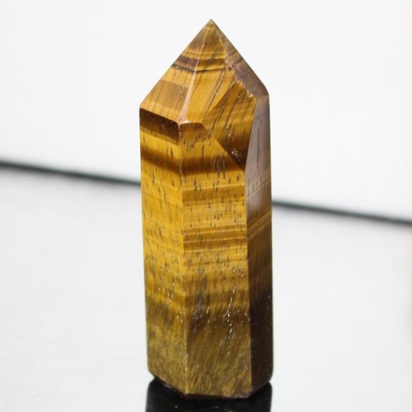 【パワーストーンの意味・言われ】タイガーアイ[虎目石]：金運・仕事運アップ、洞察力・判断力を養う【サイズ】 65mm×23mm×20mm（原石の最長部計測）【重量】 51g【産地】　ブラジル■天然石情報：タイガーアイ■石言葉（意味・効果）：...