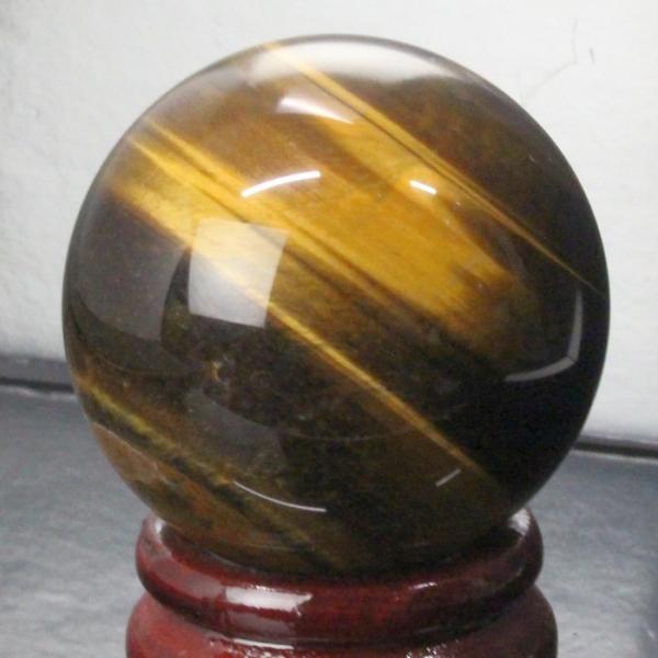 【パワーストーンの意味・言われ】タイガーアイ[虎目石]：金運・仕事運アップ、洞察力・判断力を養う【サイズ】直径 56mm【重量】 254g【産地】　ブラジル■天然石情報：タイガーアイ■石言葉（意味・効果）：洞察力、金運アップ、幸運、癒し、洞...