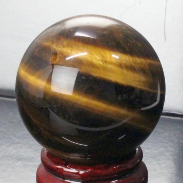 【パワーストーンの意味・言われ】タイガーアイ[虎目石]：金運・仕事運アップ、洞察力・判断力を養う【サイズ】直径 53mm【重量】 211g【産地】　ウルグアイ■天然石情報：タイガーアイ■石言葉（意味・効果）：洞察力、金運アップ、幸運、癒し、...