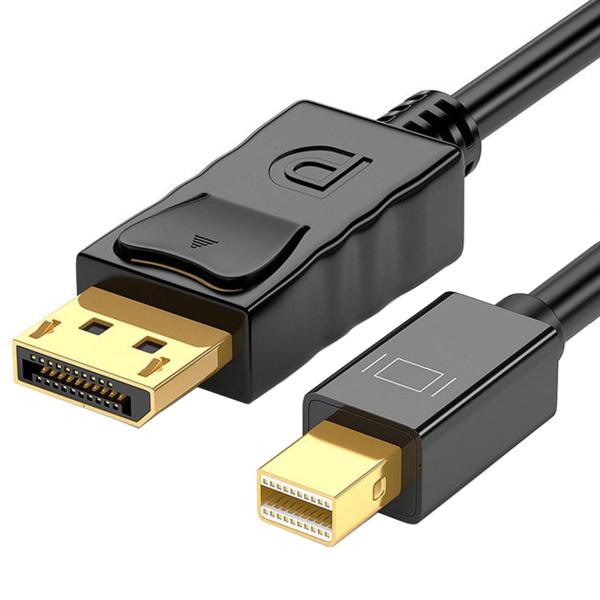 TRkin Mini Displayport-Displayportケーブル8 K 60 Hz双方向ミニDP-DPケーブル、HDR、NVIDIA G-SYNC、AMD FreeSync、3 D対応(Mini DisplayPort(オス)-...