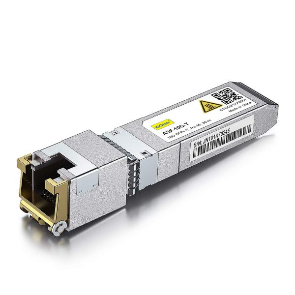 10Gtek 10GBase-T SFP+モジュール, 10G-T, 10Gカッパー, RJ-45 SFP+ CAT.6a, 最大30m, 光トランシーバ, Cisco SFP-10G-T-S、Meraki、Netgear、Ubiquiti...