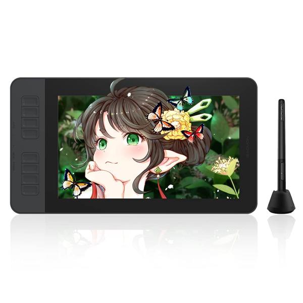 GAOMON 液タブ PD1161 11.6インチ IPS 液晶タブレット 傾き検知 筆圧検知8192レベル 充電不要ペン macOS/Windows対応 小型 液晶ペンタブレット左利き/右利き対応 初心者に最適[8192レベル筆圧/充電不...