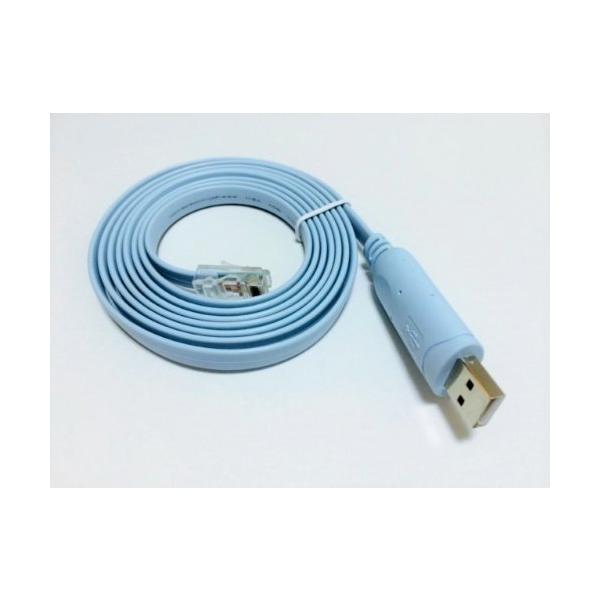 Lontion Industrial 【CISCO互換ケーブル】FTDI chipset USB RJ45 コンソールケーブルFTDI chipset採用USB2.0シリアル変換ケーブルRJ45コネクタ