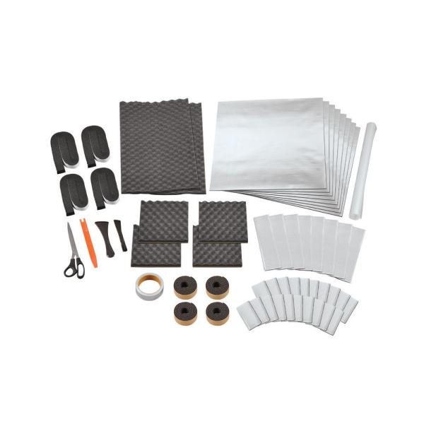 エーモン(amon) 音楽計画 デッドニングキット ドア4枚用 アルミテープ・ロングはさみ同梱モデル 4802 販売ルート限定品■鮮明な音も迫力のある音も心地よく楽しめる、限定のデッドニングキット!部材をカットしやすいロングハサミを付属小穴...