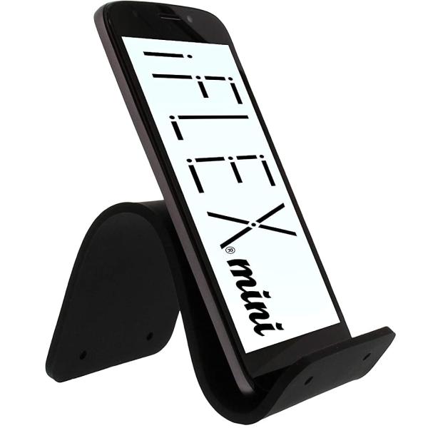 iFLEX スマホスタンド 変形自在 多用途 汎用性 シリコン製 グリップ 角度自由 ホルダー 卓上 持ち運び ミニ ブラック商品本体サイズ(概寸)幅7.6cm×長さ20.3cm×厚さ0.4cm タイプ: ミニサイズ(iFLEX標準サイズと...