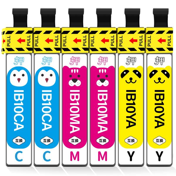 【WYFYINK】エプソン用 Epson IB10 EW-M530F IB10CL4A 互換 インク IB10CA IB10MA IB10YA カードケース 3色 6本パック インクカートリッジ 説明書付き[パッケージ内容] IB10 (C...