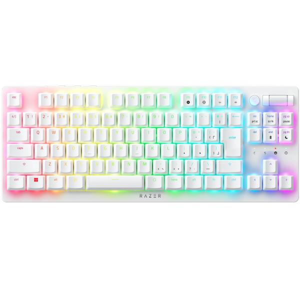 Razer レイザー DeathStalker V2 Pro Tenkeyless JP White Edition Linear Optical Switch トップクラスのワイヤレス2.4GHz/Bluetooth 接続と薄型オプティカ...