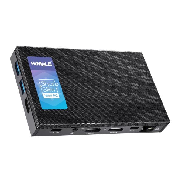 HiMeLE ミニPC Mini Quieter 4C 第12世代N100(最大3.4GHz)ファンレスPC 16GB 512GB マイクロコンピューター 対応 デュアルLAN、2.4/5G Wi-Fi、M.2 SSD 対応フル機能USB-...