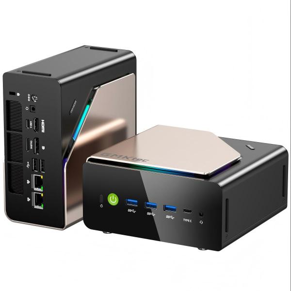 GMKtec EVO-T1 AIミニPC【第14世代 96GB DDR5メモリ+2TB M.2 NVMe SSD】Intel Core Ultra 9 285H/Arc GPU 140T搭載/Oculink対応 eGPU拡張/USB4・HD...