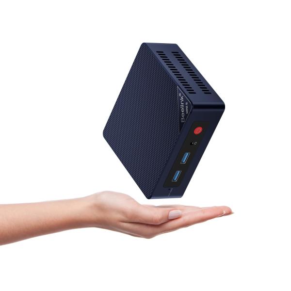 ミニpc、Beelink MINI S12ミニ PC、Intel Alder Lake-N95プロセッサー 、最大 3.40GHz、8GB RAM 256GB SSD ビジネスミニデスクトップ PC、デュアル HDMI/WiFi 5/BT ...