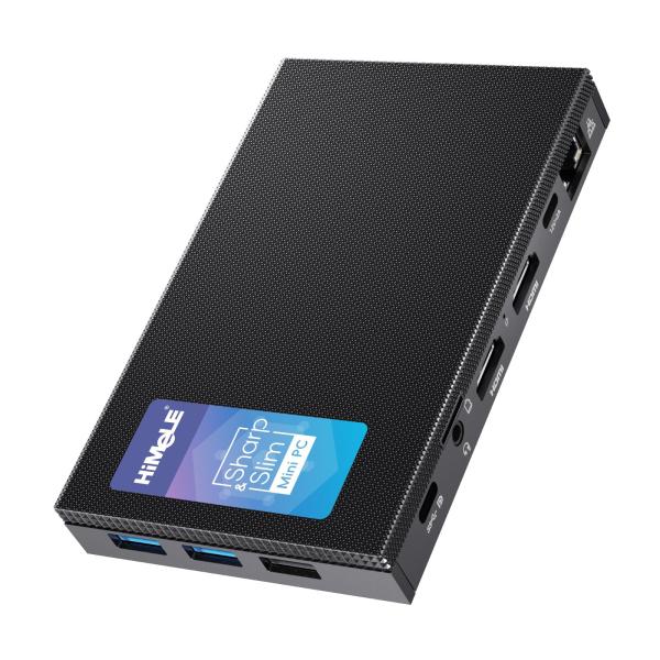 HiMeLE ミニPC Mini Quieter 4C 第12世代N100(最大3.4GHz)ファンレスPC 8GB LPDRR4x RAM 256GB PCle3.0x4 マイクロコンピューター デュアルLAN 2.4/5G Wi-Fi ...