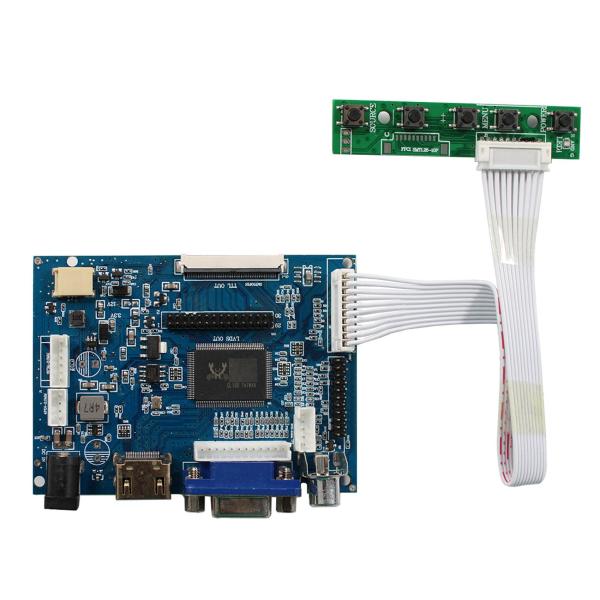 VSDISPLAY LCDコントローラ基板 対応 6.5インチ~9インチ 800x480 50pin コネクタ TTL 液晶LCDコントローラ基板VS-TY2662-V1;サイズ: 約91x66x12mm;Reversing支持対応液晶パネ...