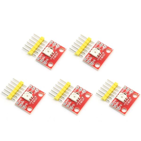 WINGONEER WS2812 RGB 5050 LEDブレークアウトボードモジュールセンサーWS2812 RGB 5050 Pi Pic - 5pcsこれは、WS2812B RGB LEDのブレークアウトボードです。WS2812Bは実際...