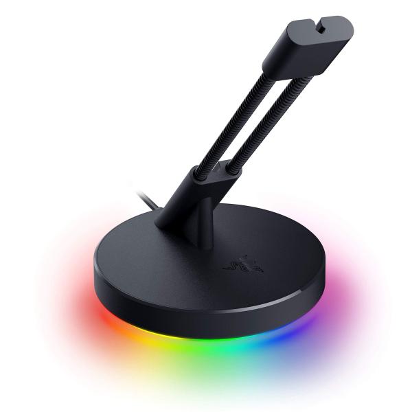 Razer Mouse Bungee V3 Chroma ゲーミングマウスコード ホルダー マウスバンジー クリップオン ケーブルキャッチ付きのスプリング式アーム Chroma RGB対応 錘入りの滑り止めベース RC21-01520100...