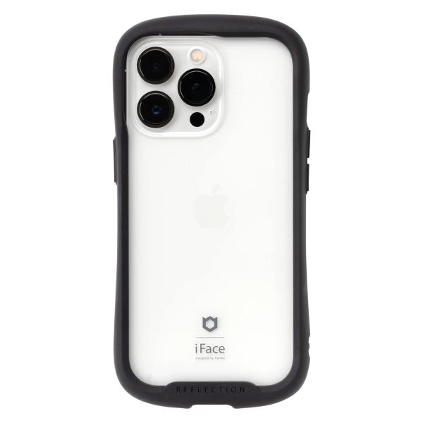 iFace Reflection iPhone 13 Pro ケース クリア 強化ガラス (ブラック)【アイフェイス アイフォン 13プロ カバー 透明 耐衝撃 米国MIL規格取得 ストラップホール付き】透明なガラスの美しさと耐衝撃性を兼ね...