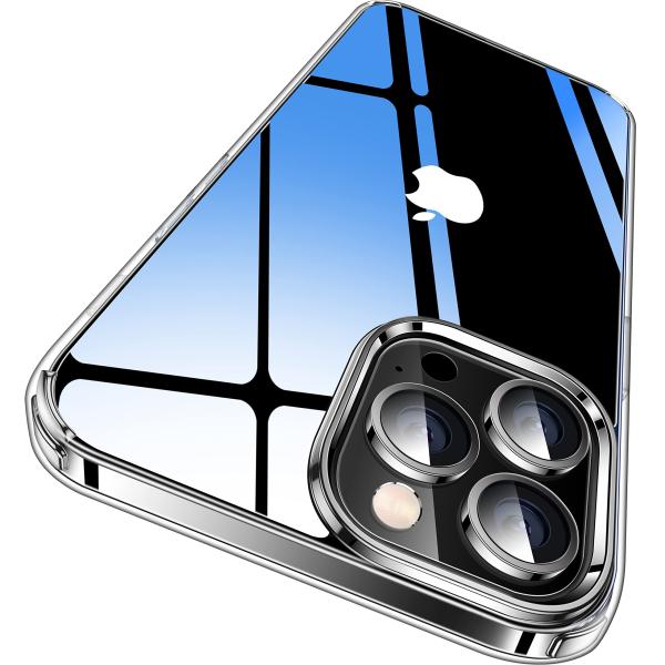 【米軍MIL規格・極々透明感】CASEKOO iPhone13 Pro 用 ケース クリア 耐衝撃 耐黄変 米軍MIL規格 黄変防止 ストラップホール付き ワイヤレス充電対応 アイフォン13 Pro用ケース 6.1インチ 「KORI」クリア...