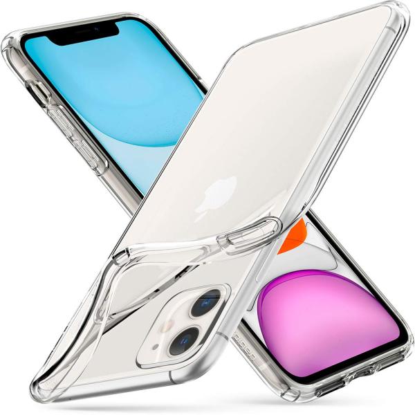 Spigen iPhone11ケース クリア 耐衝撃 米軍MIL規格取得 TPU 全面クリアケース 透明 傷防止 レンズ保護 薄型 軽量 Qi充電 ワイヤレス充電 リキッド・クリスタル 076CS27179 (クリスタル ・クリア)【定番な...