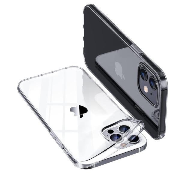 ONES iPhone 12Pro / 12 用 ケース 全透明【米軍MIL規格 耐衝撃 】黄変防止 HQ・TPU スマホケース 画面 ・ レンズ保護 滑り止め 薄型 超軽量 持ちやすい Qi充電 クリアカバー【ONESの保護設計・画面＆レ...