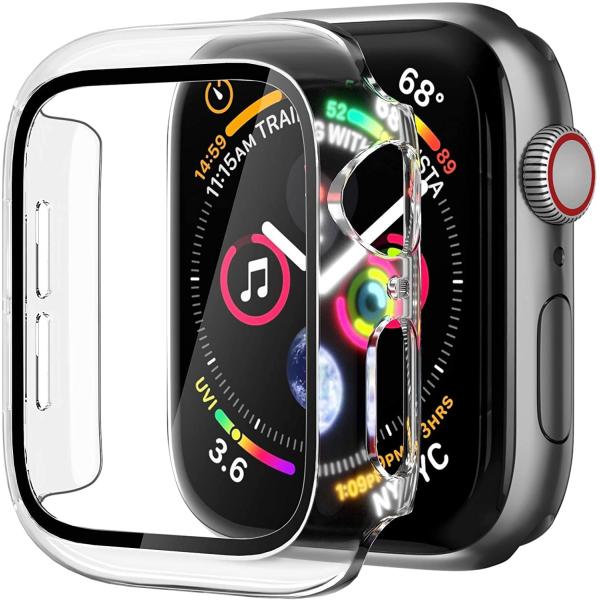 AMAPC for Apple Watch ケース Apple Watch Series 6/SE3/SE2/SE/5/4 40mm 用 ケース 一体型 apple watch 用 カバー 傷防止 耐衝撃 超軽量 PC素材 全面保護 一体型...