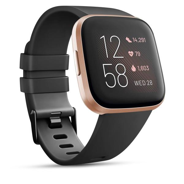 for Fitbit Versa/Versa 2/Versa Lite バンド 交換ベルト 交換用バンド 柔らかい シリコンバンド スポーツバンド 調節可能 (L, ブラック)対応機種:Fitbit Versa / Fitbit Versa...