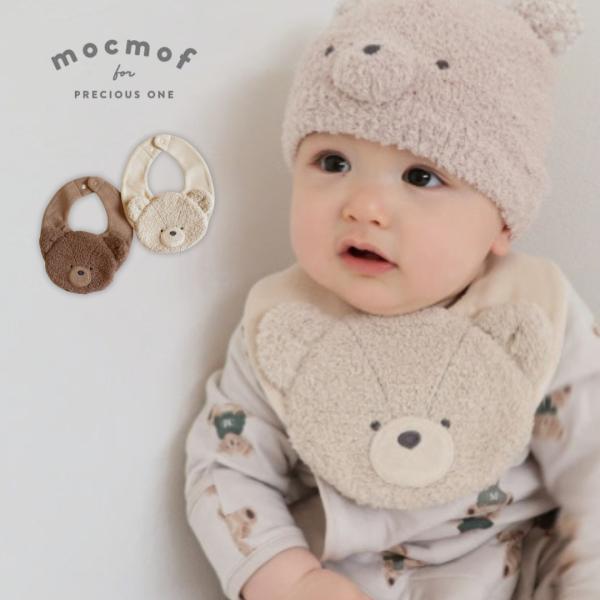 「ぬいぐるみのようなふわふわスタイ」立体的なテディベアのモチーフがインパクト抜群のスタイです。コーディネートの主役におすすめのデザイン。厚みがあるので、よだれがお洋服まで染みにくいのも嬉しいポイントです。首周りはスナップボタンで2段階のサイ...