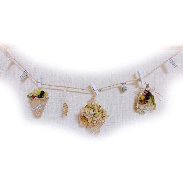 Lulu's ルルズ ガーランド ＊ミニスワッグとミニバケツアレンジ ドライフラワー インテリア 雑貨 ガーランド ＊ミニスワッグとミニバケツアレンジ Lulu's-1600梱包サイズ : 20 x 20 x 8 cm; 120 gメーカー...