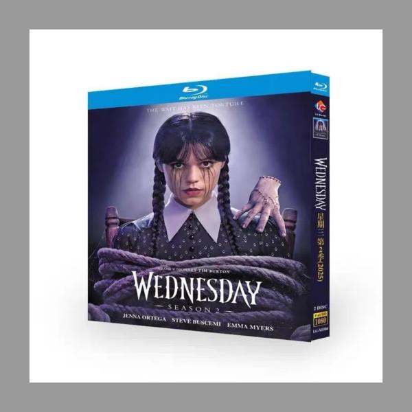 種類：輸入盤Blu-ray内容：全話収録音声：英語／日本語字幕：英語／日本語邦題：ウェンズデー シーズン2（2025年製作のドラマ）英題：Wednesdayあらすじ：新たな敵と災いが待ち受けるネヴァーモア学園のゴシックホールをさまよう影.....