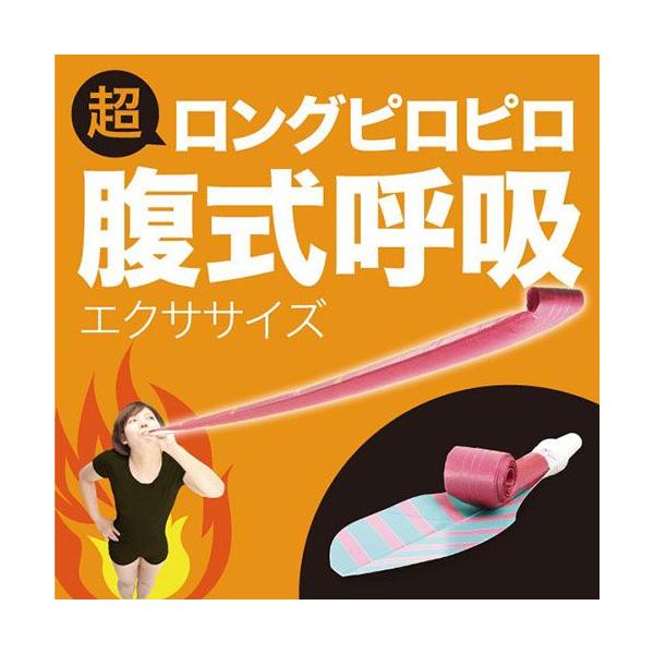 【発売日：2021年03月03日】カラオケの発声練習にもおすすめ懐かしのピロピロがエクササイズグッズになって登場。1日10吹き(目安)でロングブレスが簡単にできるその秘密は最長約1ｍまで伸びる特殊超ロングピロピロ。吹くだけで簡単にお腹を意識...