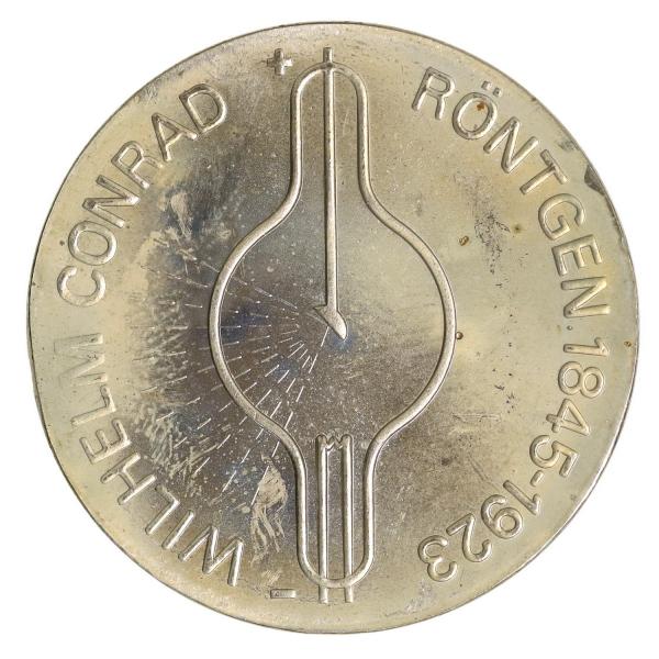 ご興味ありがとうございます。直径：約29mmグレード:FDC（完全未使用）Germany 1970 125th Anniversary Birth of Wilhelm Cornrad Rontgen 5 mark （弊社使用コード：L19...